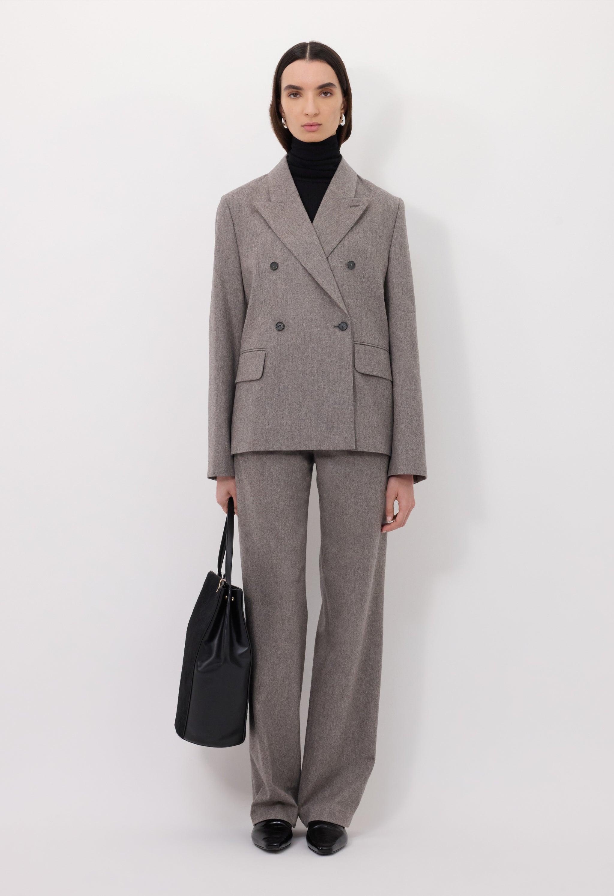 GINA Double breasted flannel jacket