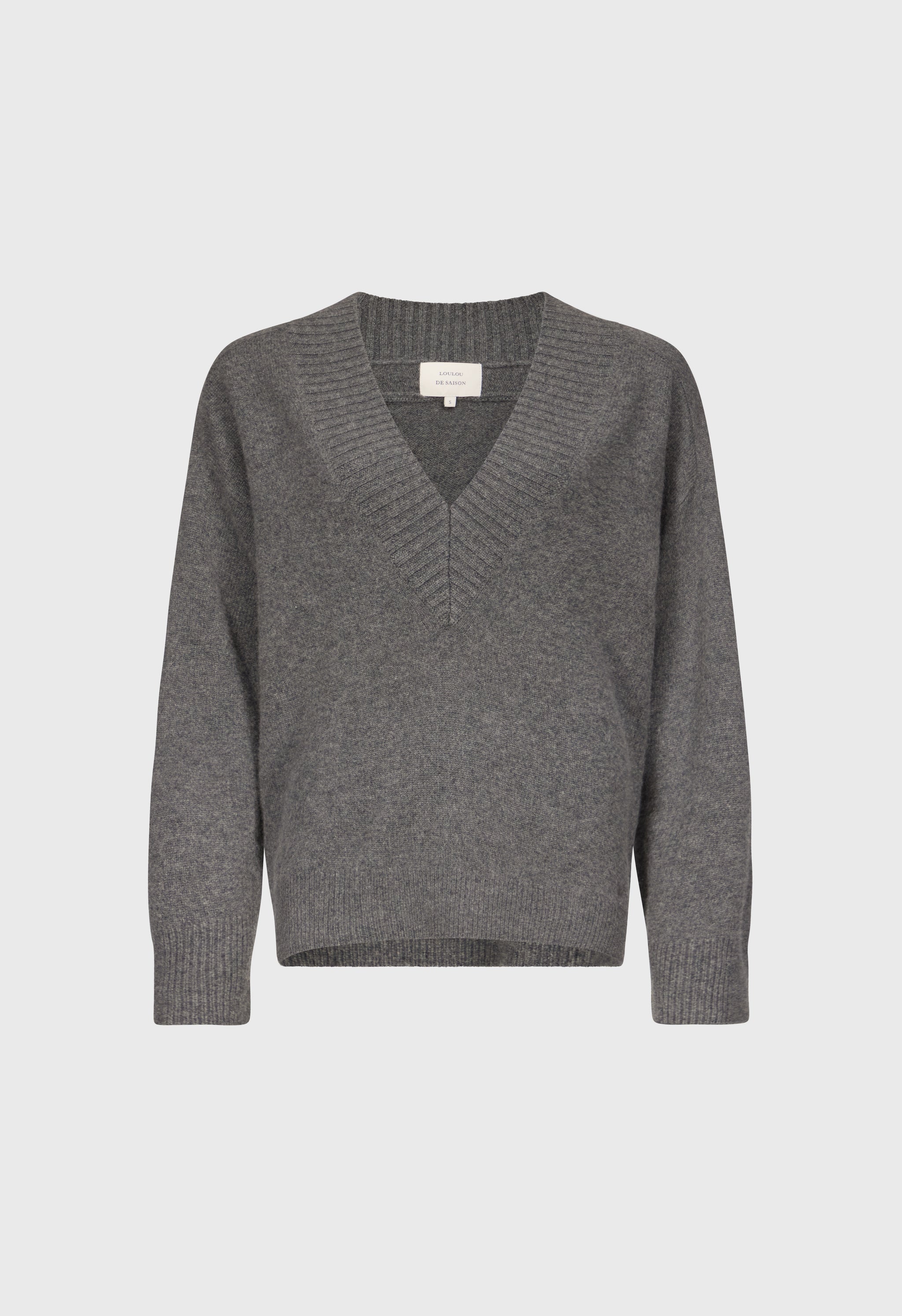 SAGE LDS V neck cashmere sweater